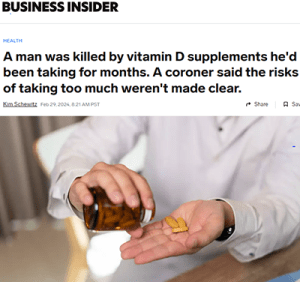 維他命D過量致死 | Professorlin.com 科學的養生保健